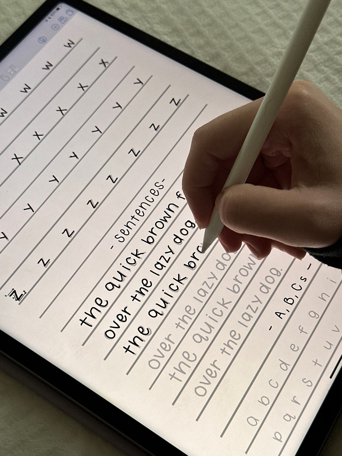 Handwriting Template//worksheet - Etsy