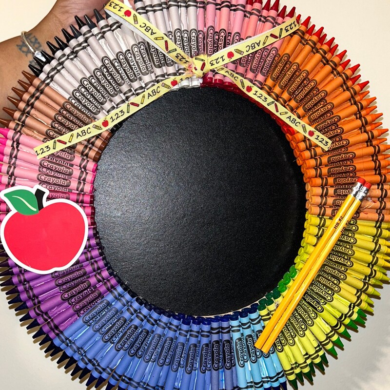 Crayon Wreath - Etsy