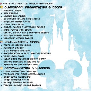 Disney World Classroom Theme Mega Bundle - Etsy