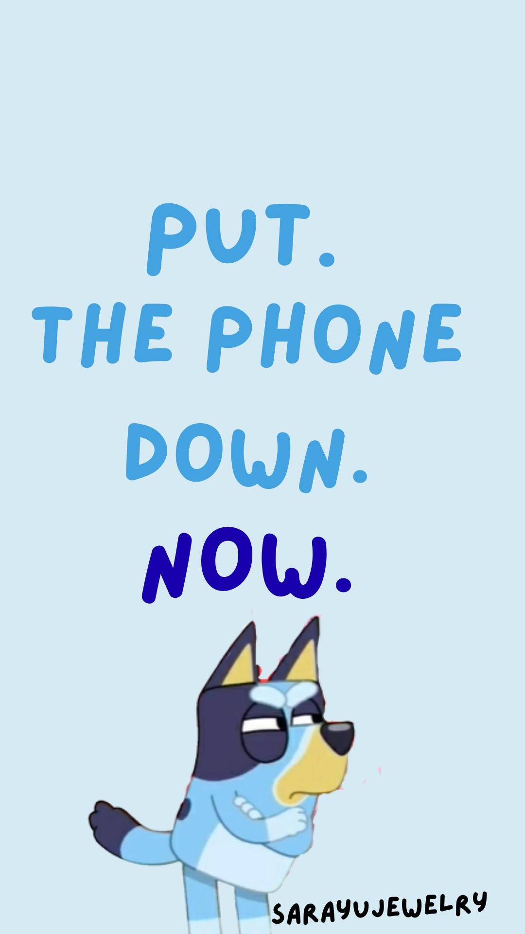 Bluey Phone Wallpaper Cute and Funny - Etsy