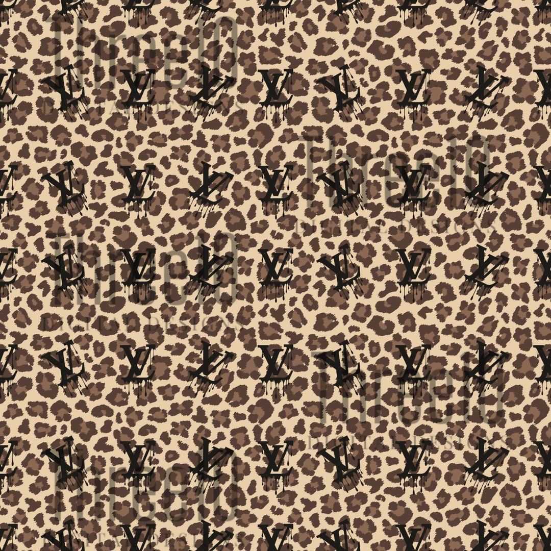 Boujee Leopard Elvee Drip Seamless JPG - Etsy