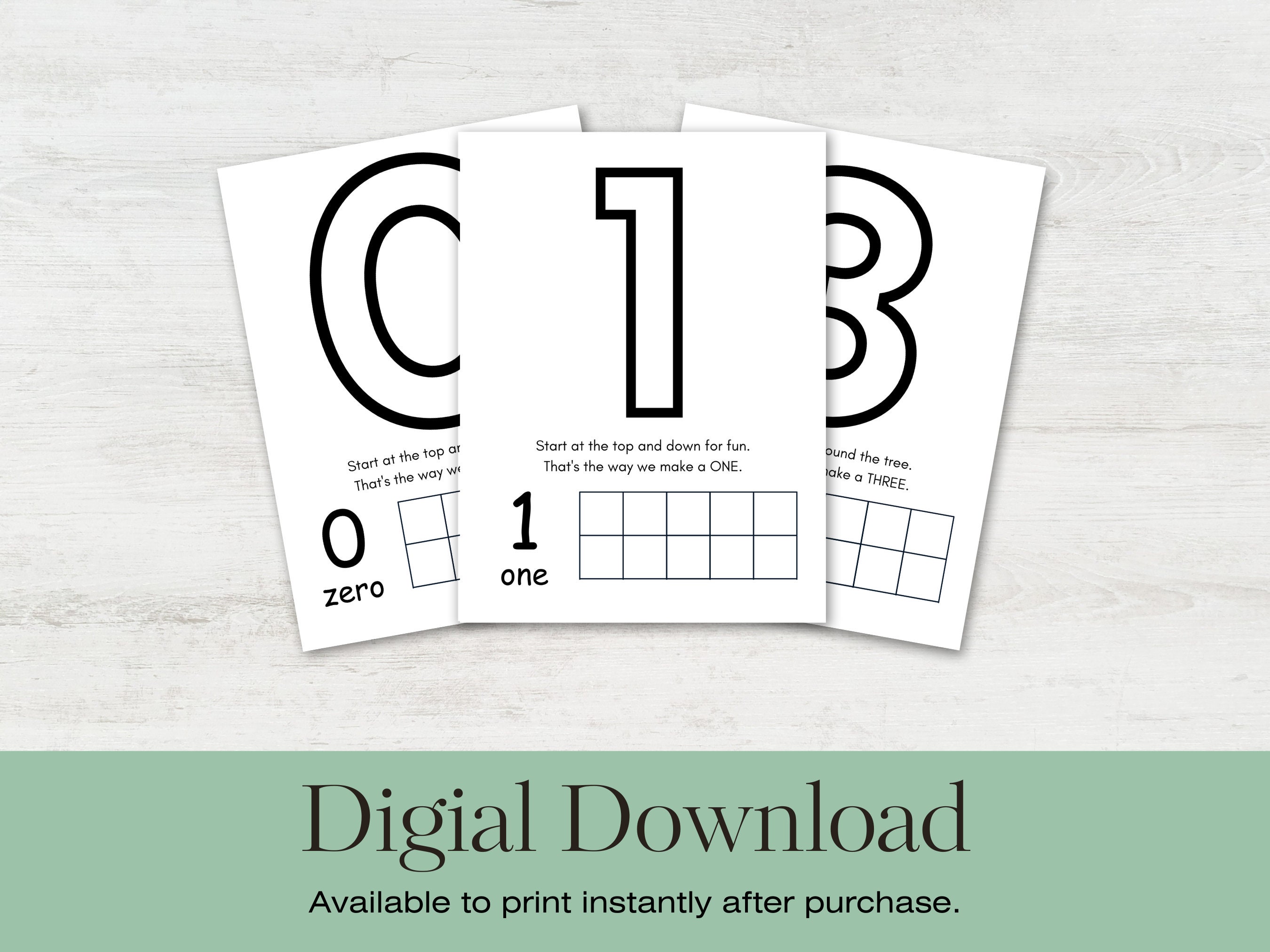 1-10 Number Recognition, Number Formation Rhymes, Math Worksheets ...