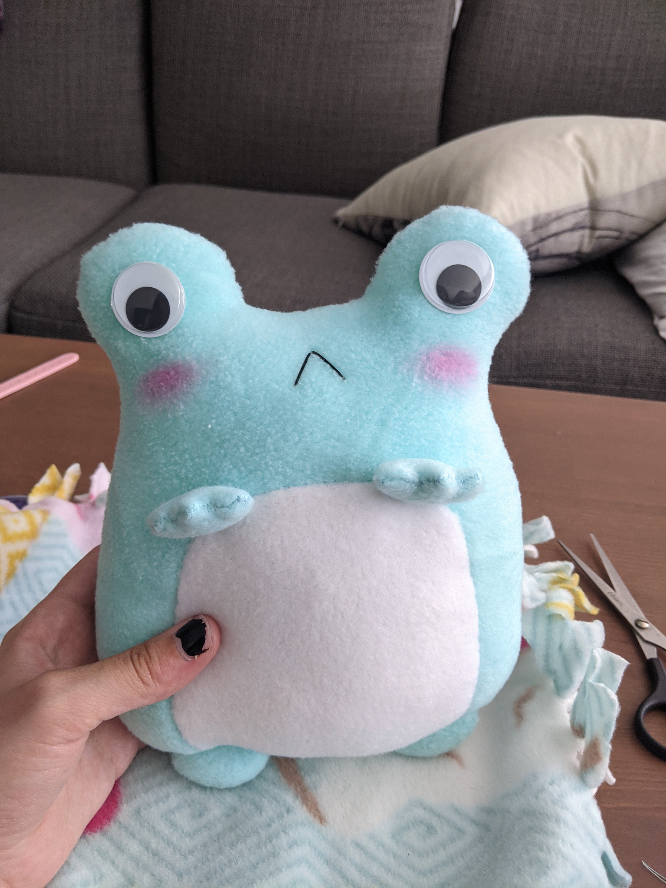 Kawaii Derp Frog Plushie - Etsy