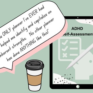 ADHD Undated Digital Planner, Interactive & PDF, Goodnotes/notability ...