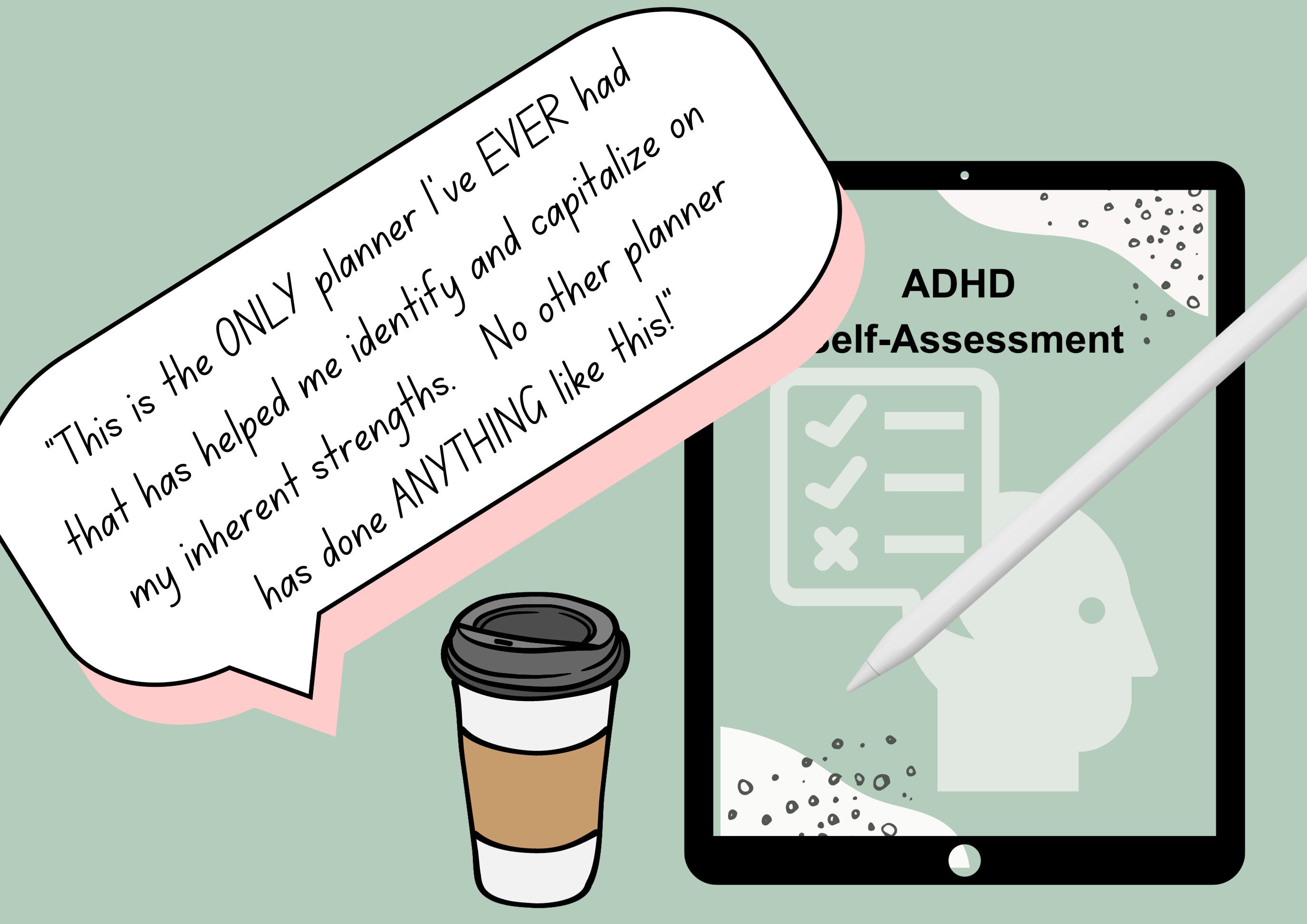 2023-2024 ADHD Digital Planner for Ipad: Interactive * Science-based ...