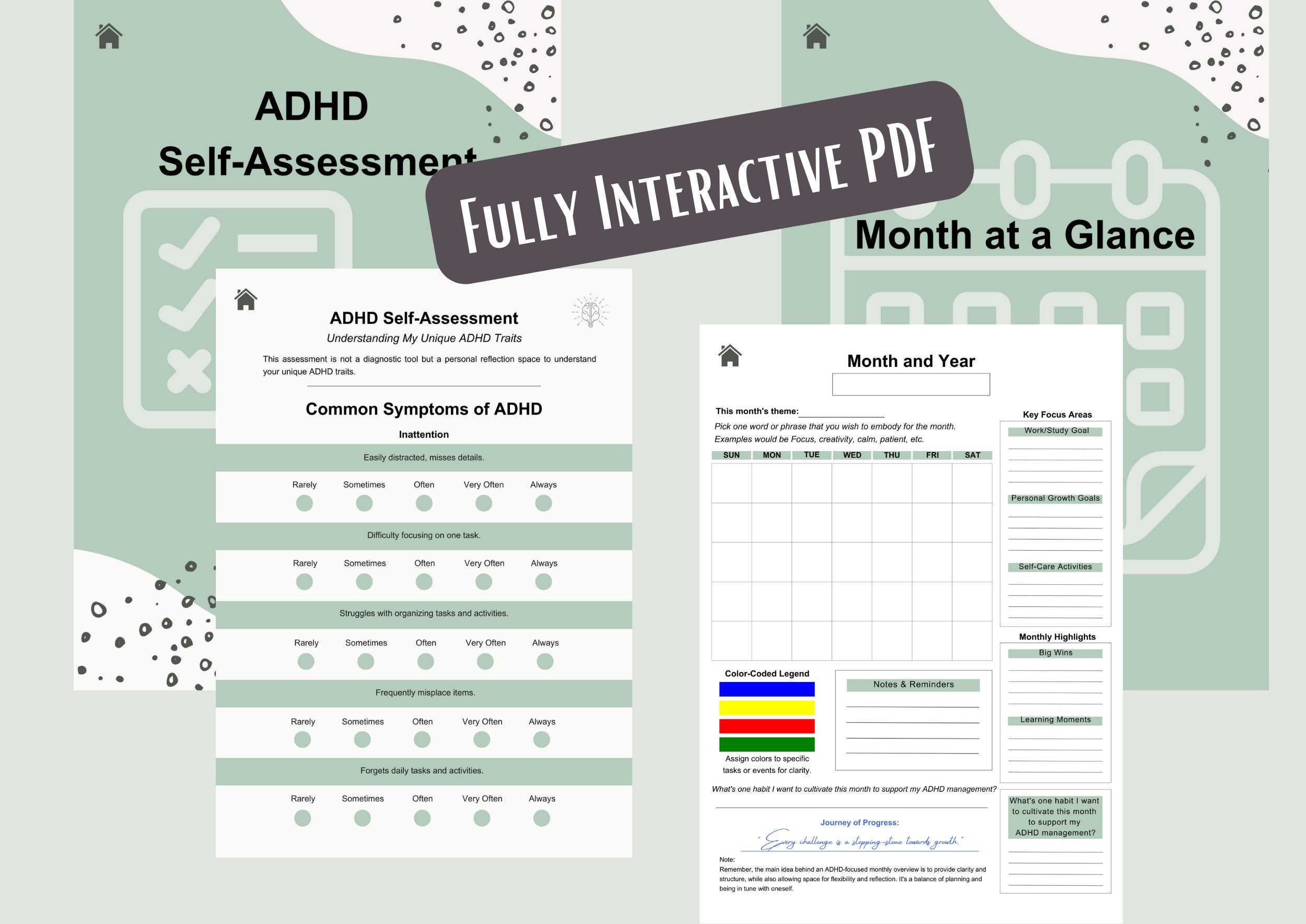 2023-2024 ADHD Digital Planner for Ipad: Interactive * Science-based ...