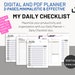 2023 - 2024, Daily Planner & Checklist, Printable Fillable, Daily to Do ...