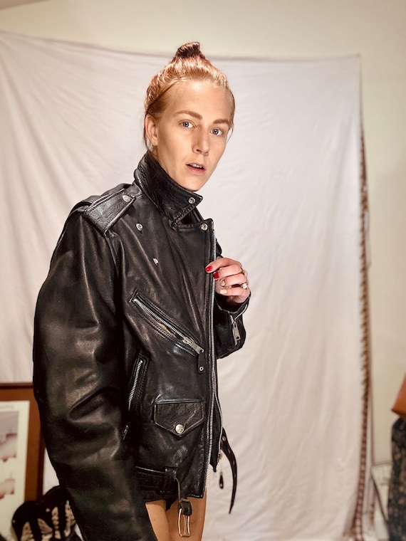 1980s Motorcycle Jacket - Rebel Rider, Made in USA, J… - Gem