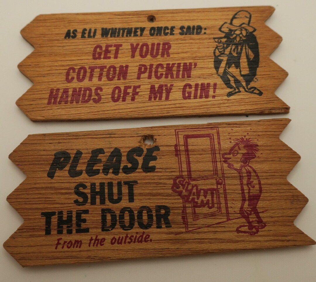 Two Little Wooden Signs - Etsy