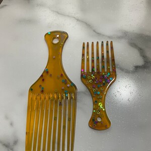 Resin Hair Comb Set, Handmade Resin Comb Set, Hair Comb Set, Epoxy ...