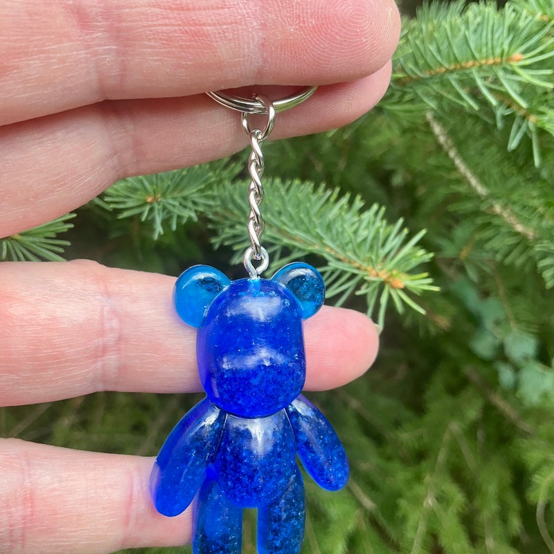 Teddy Bear Keychain - Etsy