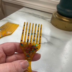 Resin Hair Comb Set, Handmade Resin Comb Set, Hair Comb Set, Epoxy ...