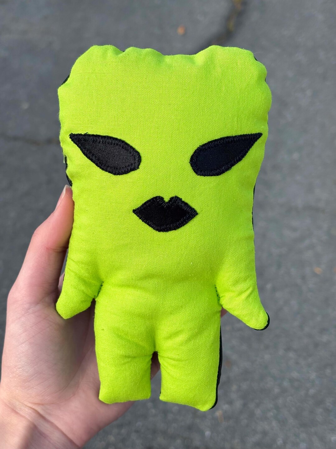 CHARLI | Homemade Plushie | Alien Plush | Brat | Neon Green | Original ...