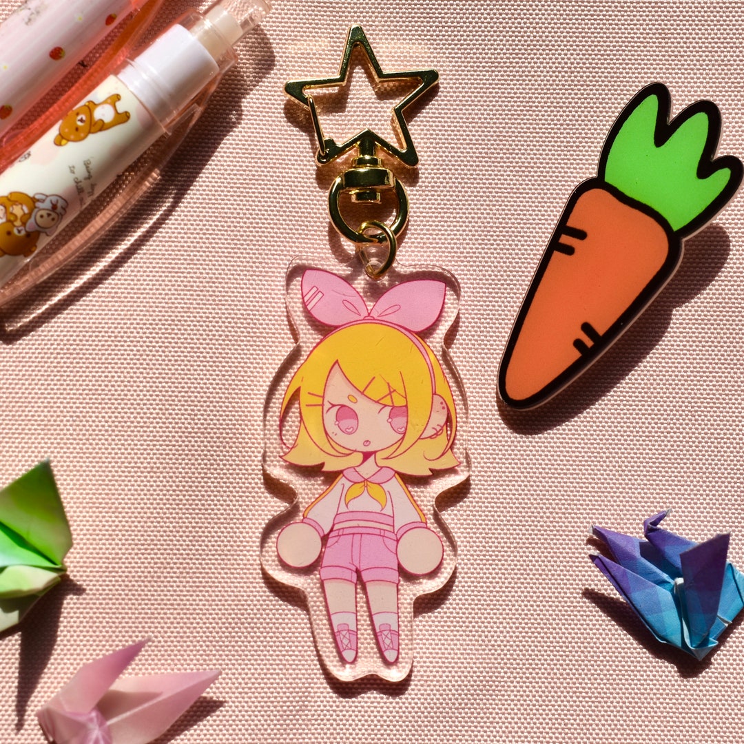 Kagamine Rin 2.5 Acrylic Keychain - Etsy