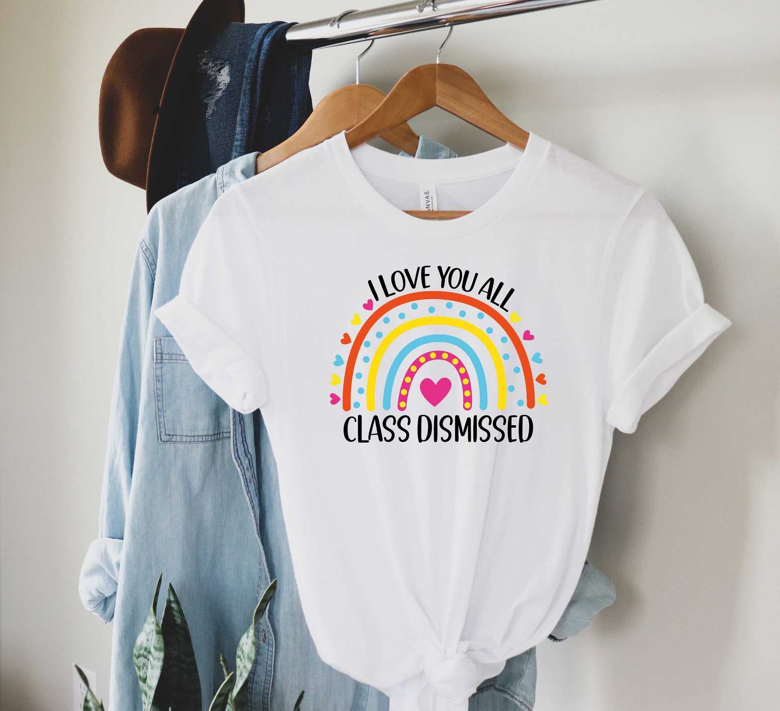 Personalized School Shirt, Class Dismissed Tee, I Love You All Tee ...