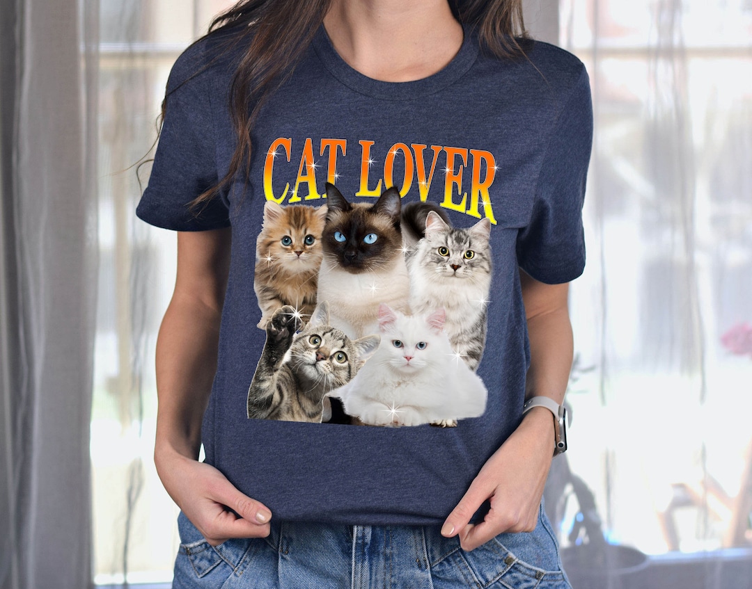 Personalized Cat T-shirt, Custom Photo Sweatshirt, Pet Love Shirt ...