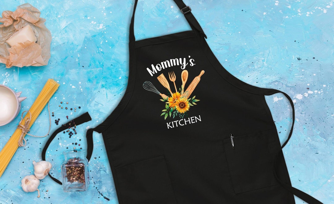 Personalized Kitchen Apron, Mommy Apron, Custom Apron, Baking Apron ...