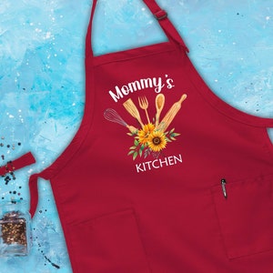 Personalized Kitchen Apron, Mommy Apron, Custom Apron, Baking Apron ...