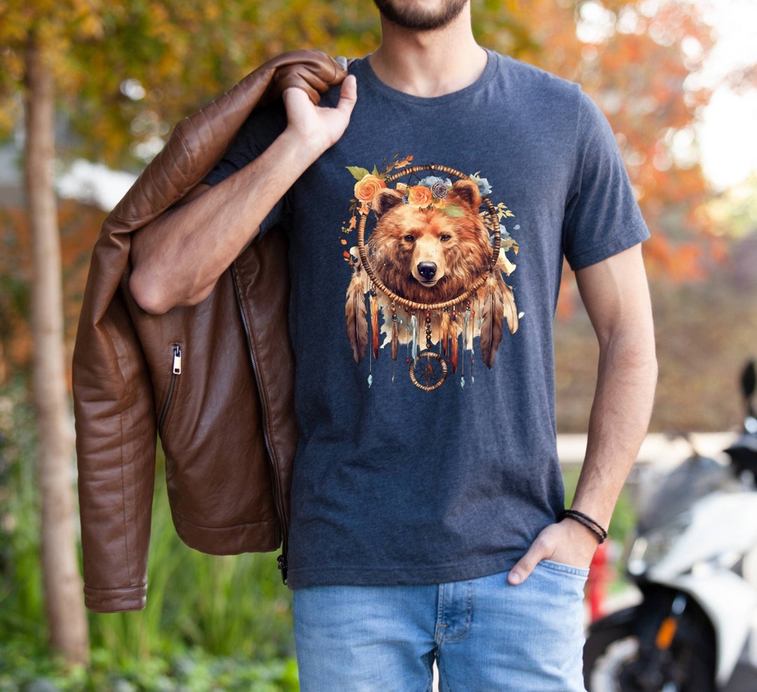 Bear T-shirt, Spirit Animal Shirt, Native American Shirt, Wild Life ...