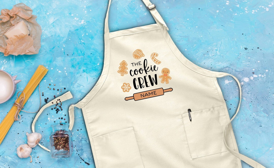 Cookie Crew Apron, Personalized Aprons, Name Apron, Christmas Apron ...