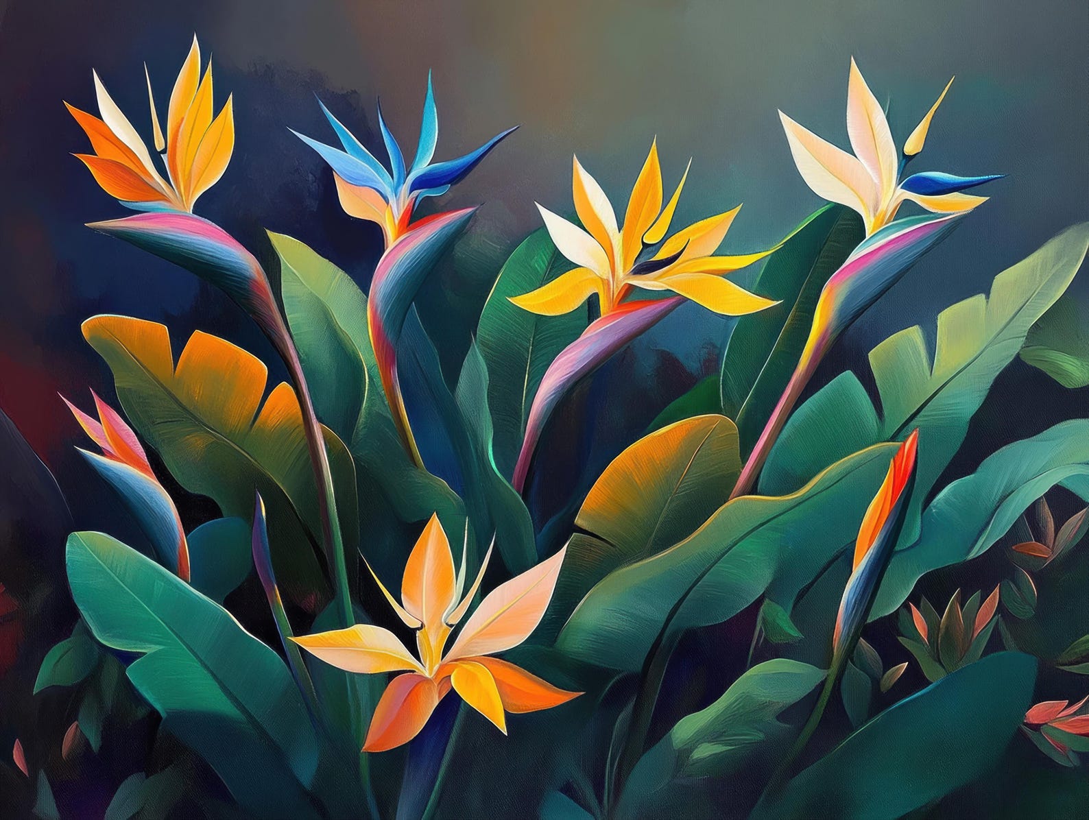Pleasing Abstract Garden - Downloadable Digital Print 11" X 17" or ...