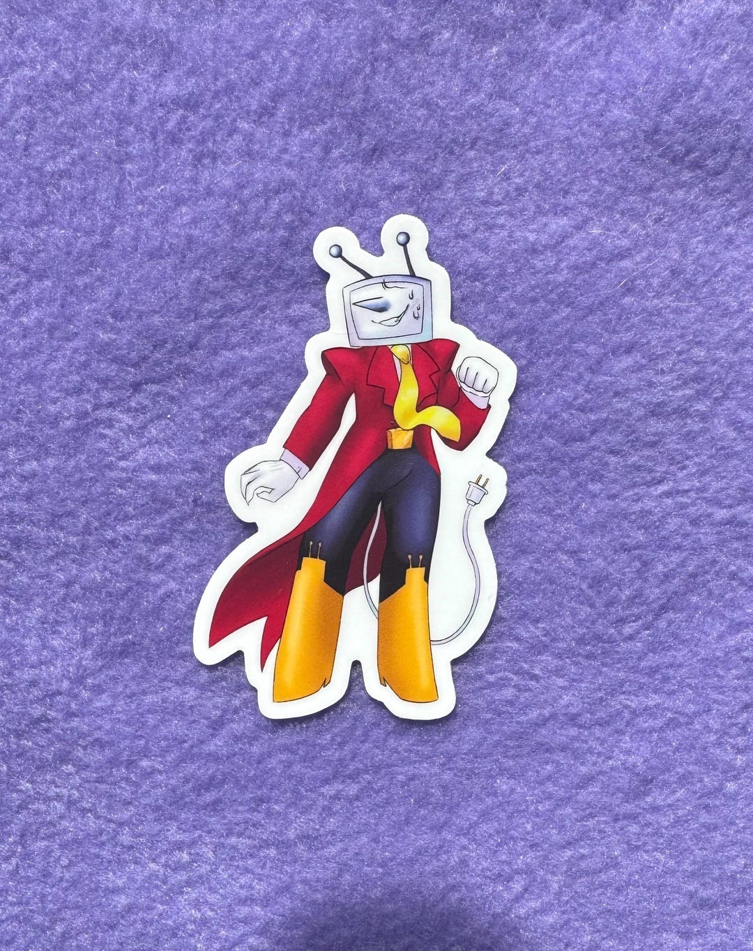 Tenna Waterproof Sticker - 3x3in TV Time - Etsy