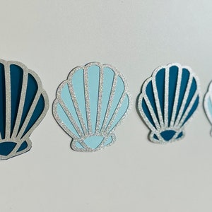 Seashell Banner: Glitter Coastal Bachelorette Party Decorations - Etsy