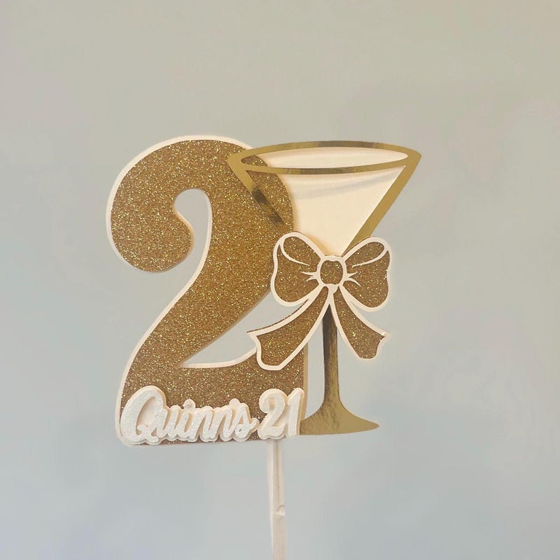 21 Cake Topper - Etsy