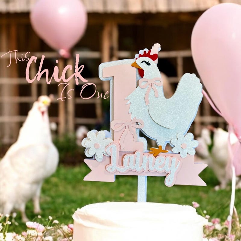 One Cake Topper - Etsy