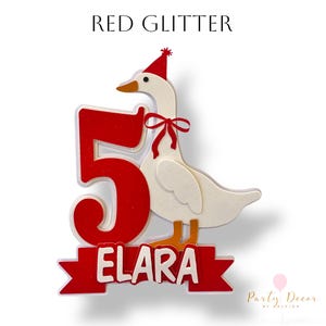 Custom Goose Cake Topper: Personalized Birthday Party Decoration - Etsy