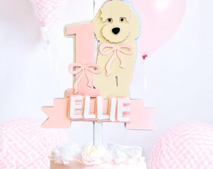 Paw Print Cake Topper | Puppy Party | Dog Birthday | Puppy Birthday ...