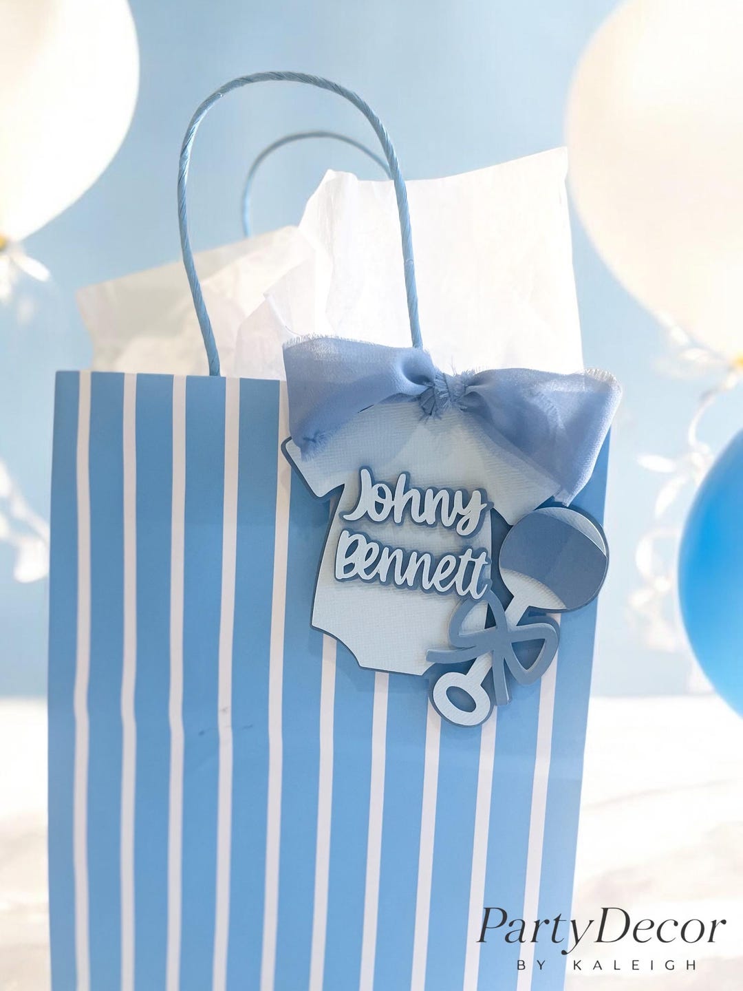 Personalized Gift Tag With Name and Custom Colors | Baby Shower Gift ...