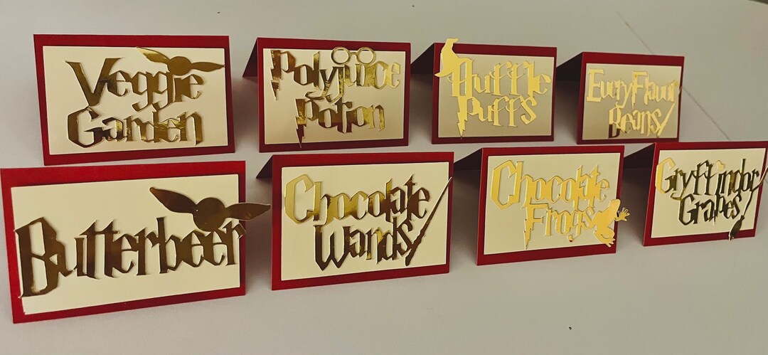 Harry Potter Food Labels, Wizard Birthday Food Tents, Harry Potter ...
