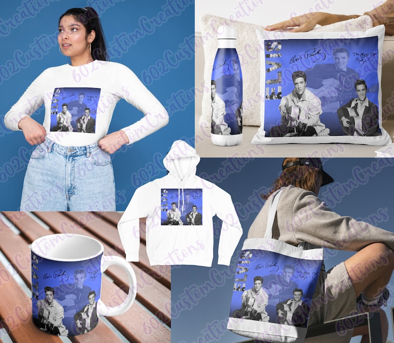 ELVIS PRESLEY PNG Tumbler Wrap | Sublimation | the King of Rock and ...