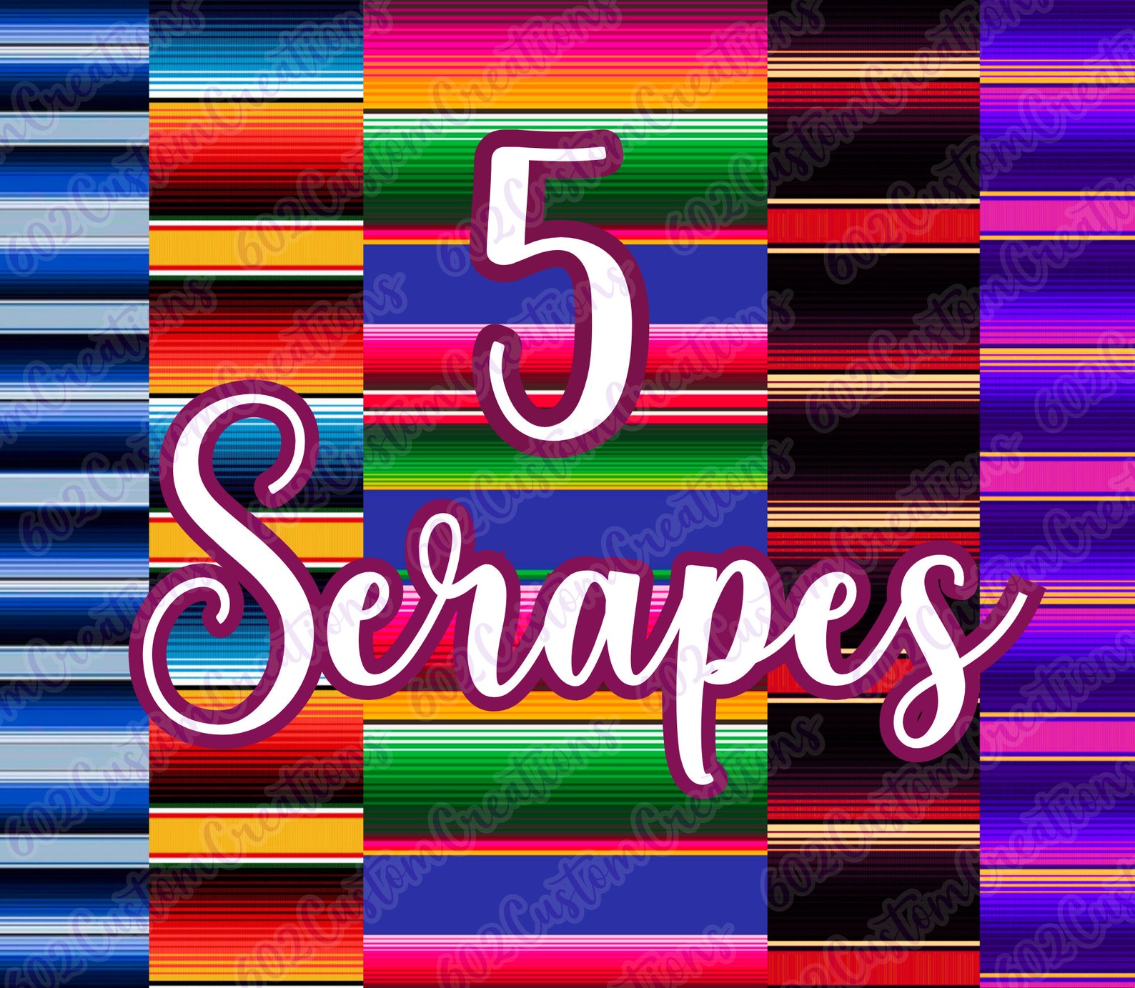 Mexican Serape PNG Tumbler Wrap Printable Design BUNDLE - Etsy