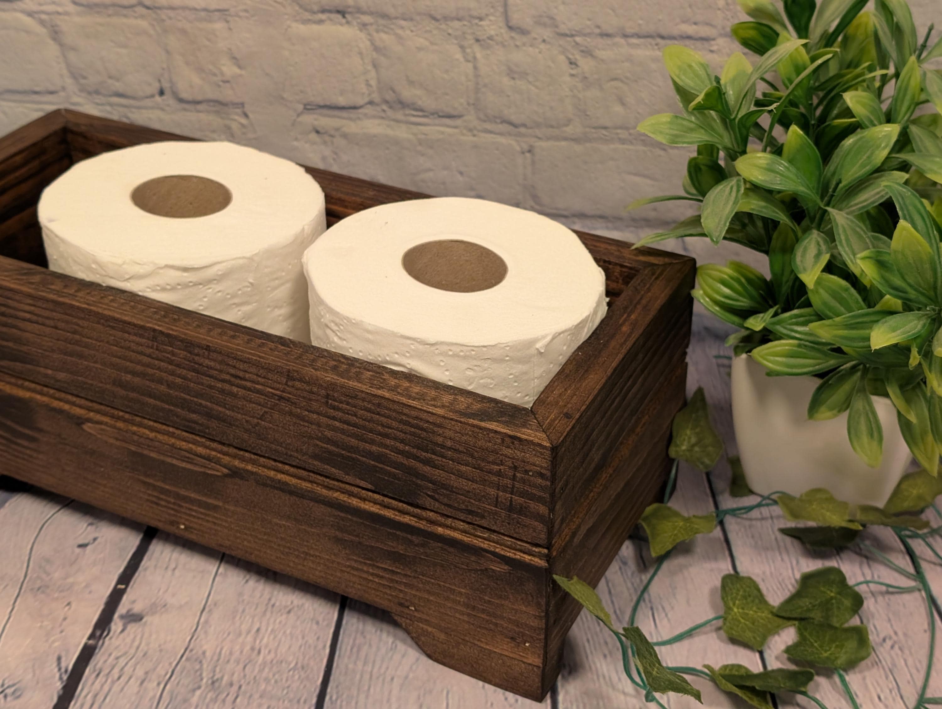 Farmhouse Rustic Wooden Toilet Tray | Bathroom Decor | Farmhouse Decor ...