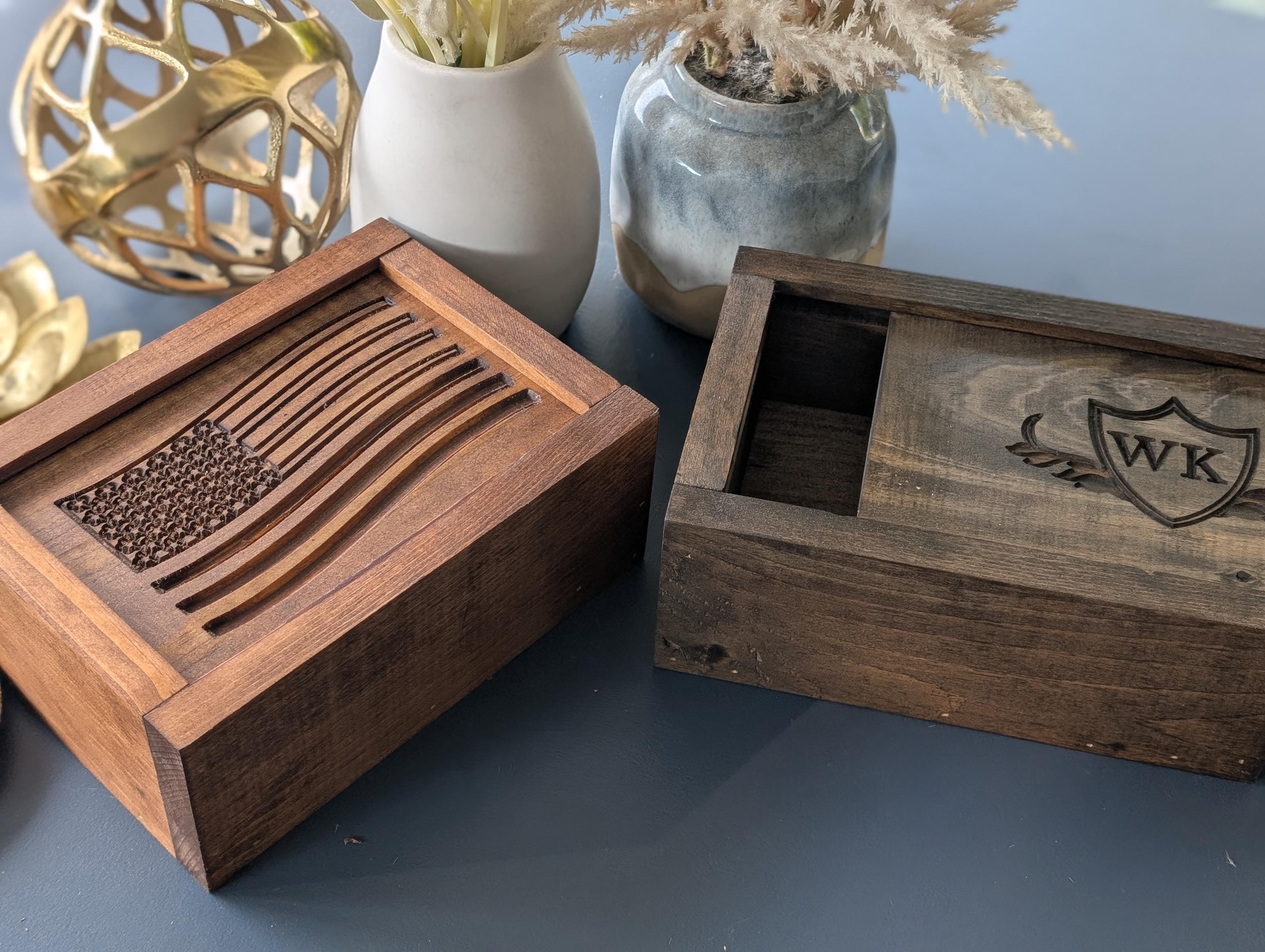 Handcrafted Men’s Valet Box | Personalized Rustic Keepsake | Wedding ...