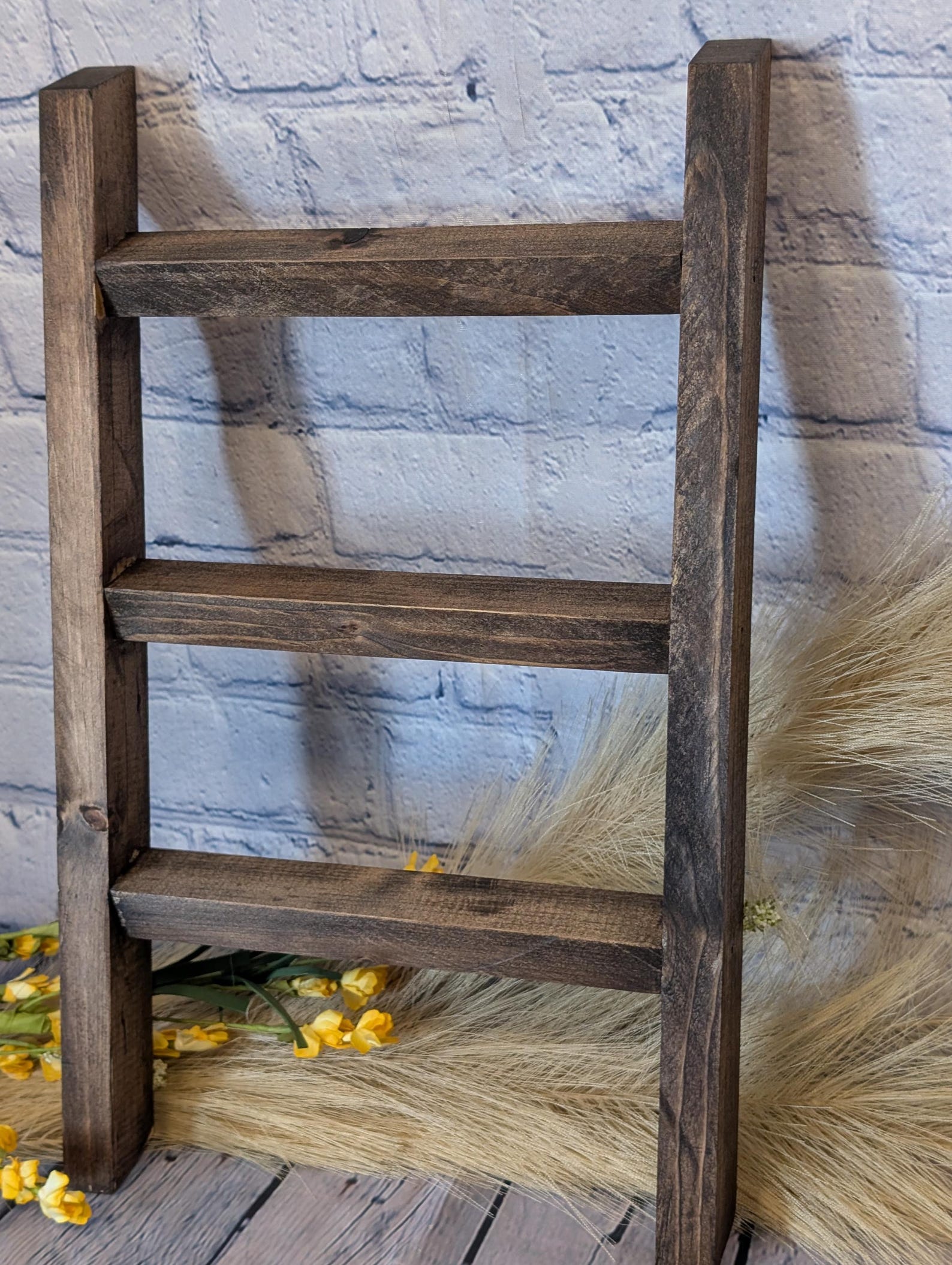 Handcrafted Decorative Countertop Ladder | Rustic Farmhouse Bathroom ...