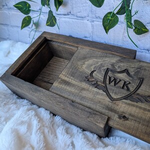Handcrafted Men’s Valet Box | Personalized Rustic Keepsake | Wedding ...