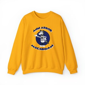 Vintage Michigan Sweatshirt / Starring Biff the Wolverine - Etsy