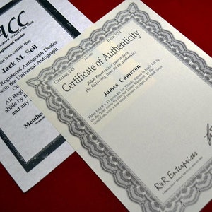 Signed JAMES CAMERON Autograph, Titanic Press Kit, COA Dvd, Slides ...