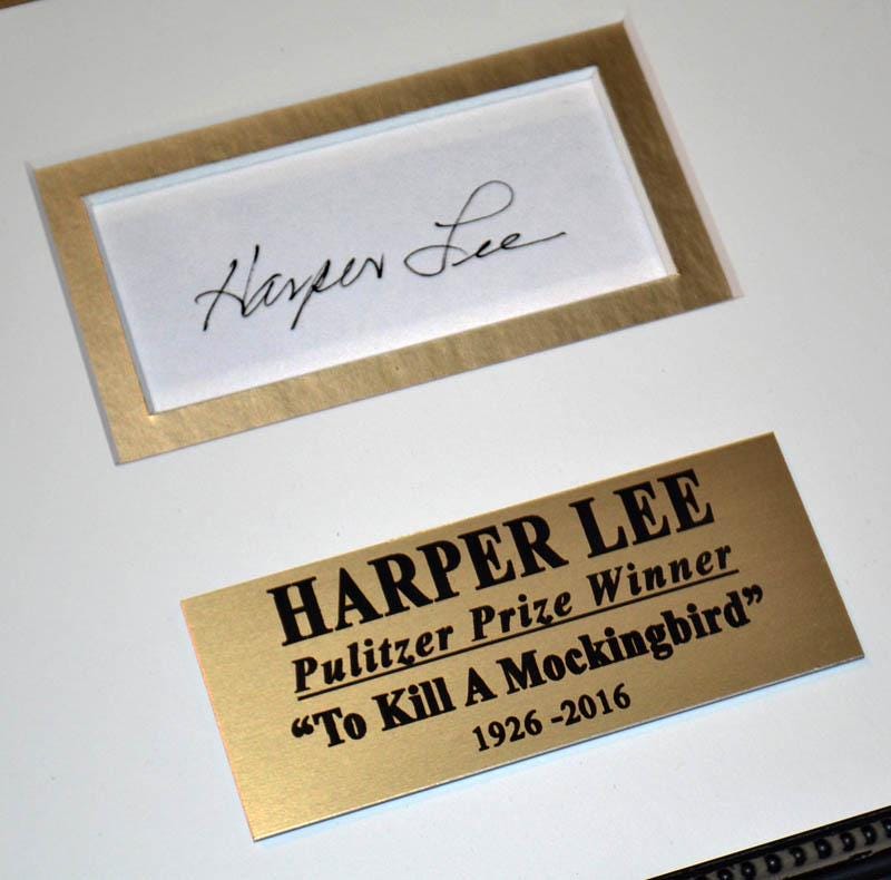 Signed HARPER LEE and Gregory PECK Autograph, Frame, Coa, Kill A ...