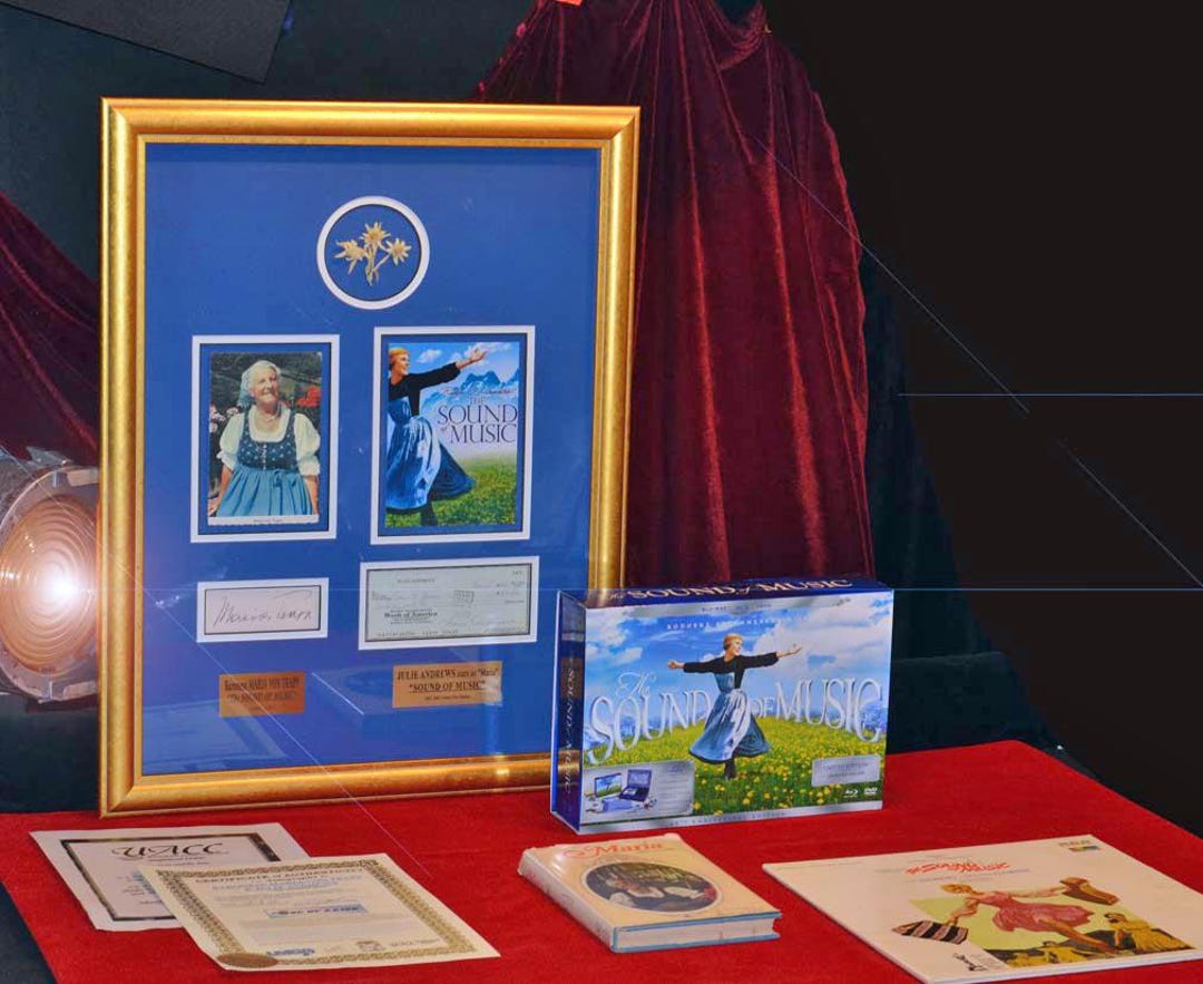Sound of Music Collection, Signed Julie Andrews & Maria Von Trapp, COA ...