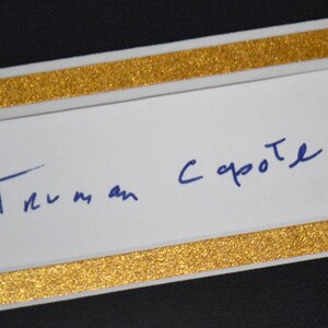 TRUMAN CAPOTE Signed Autograph, FEUD, Cold Blood Display, Life Magazine ...