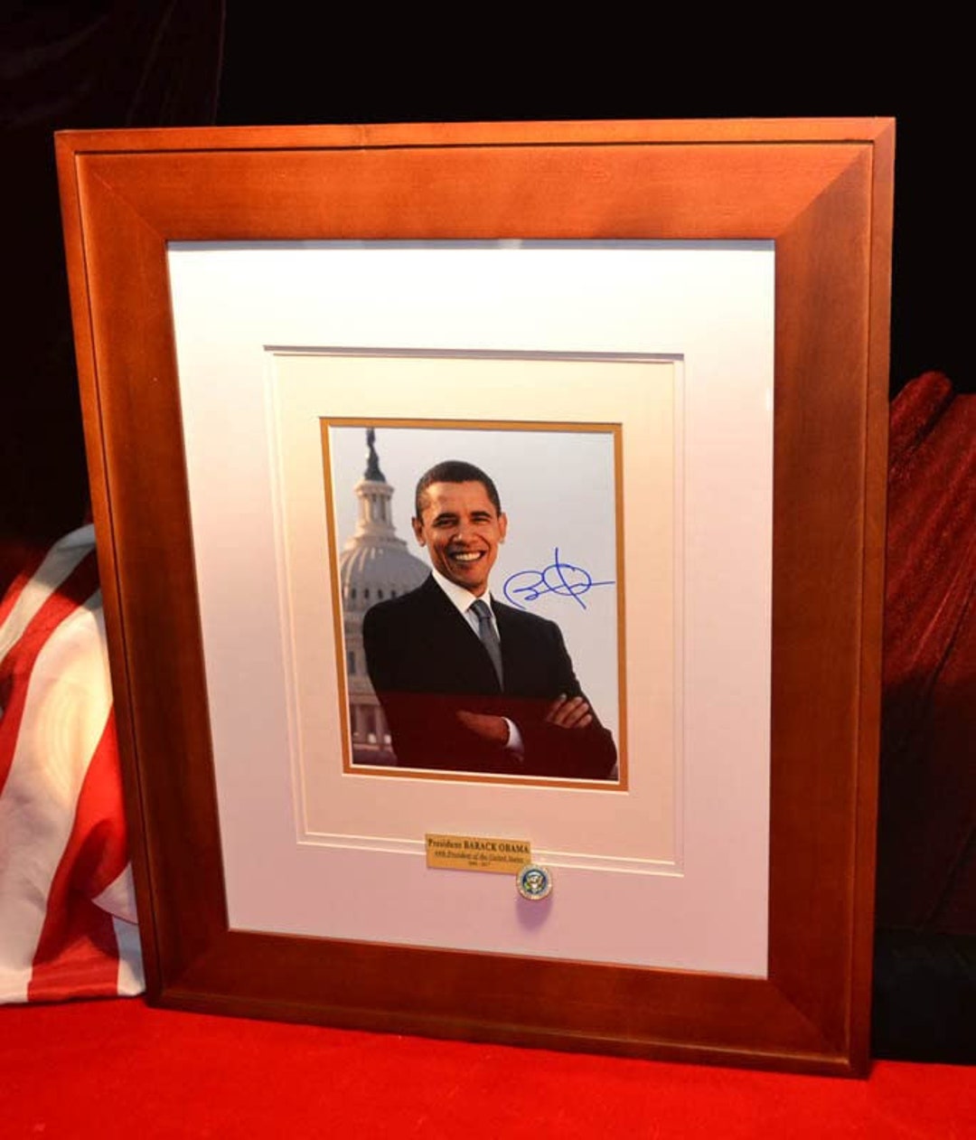 BARACK OBAMA Presidential Photo, Original Signed Autograph, Coa, Uacc ...