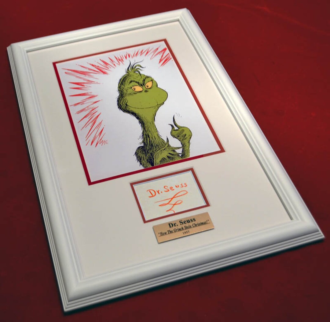 DR. SEUSS, Signed Autograph, How the Grinch Stole Christmas, Uacc, COA ...