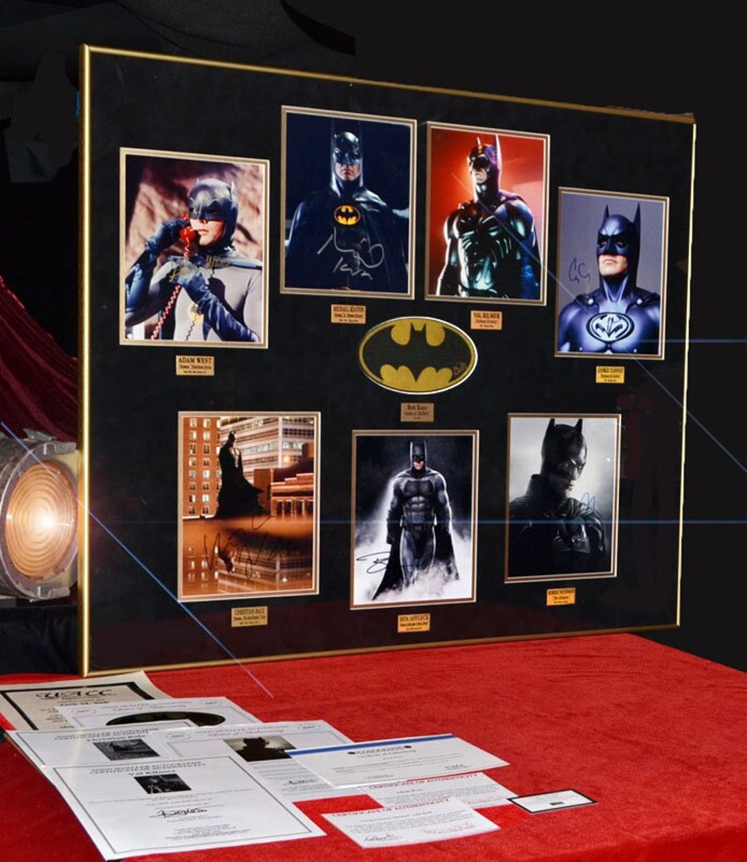 Ultimate BATMAN Display, All 7 Signed/autographed Photos + Bob KANE ...