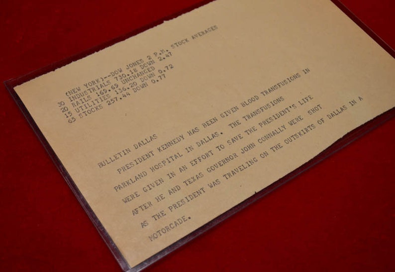 JFK Collection: Talking Frame & Original Funeral Cloth, John F. Kennedy ...