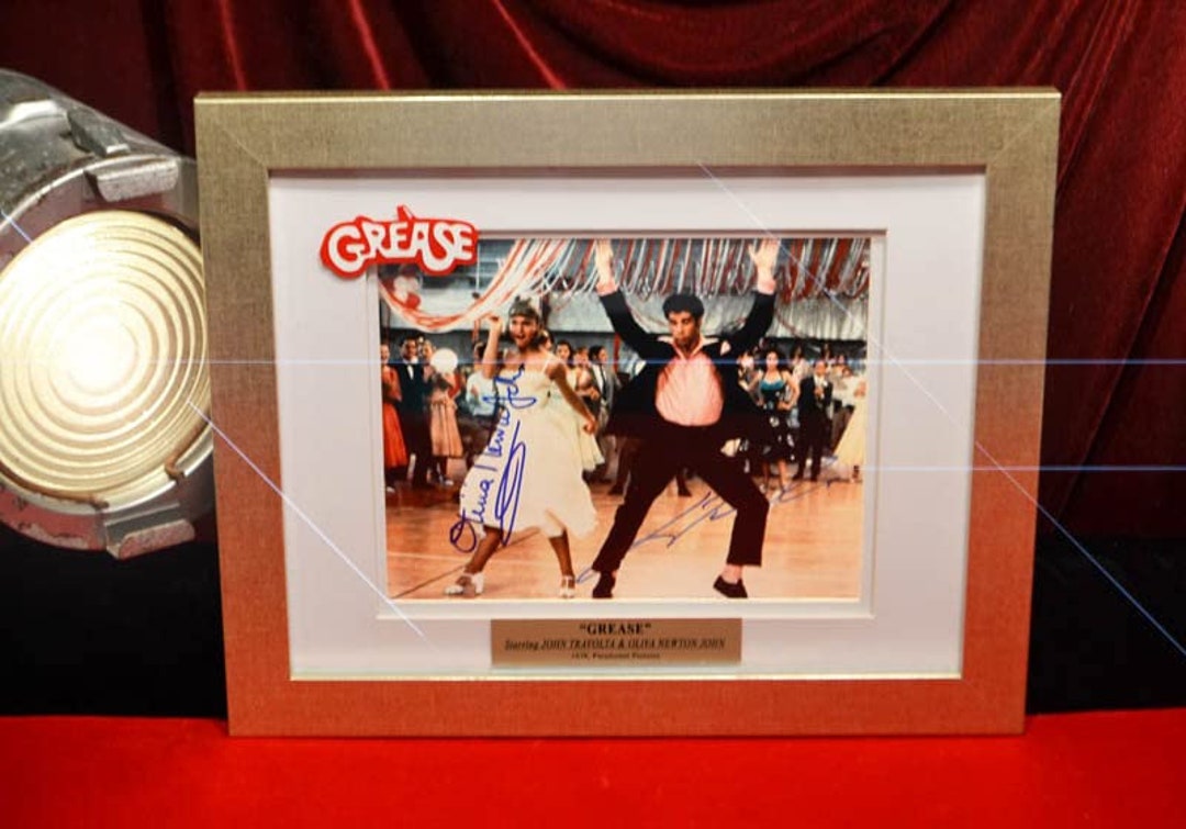 Grease OLIVIA NEWTON-JOHN & John Travolta Signed Grease - Etsy