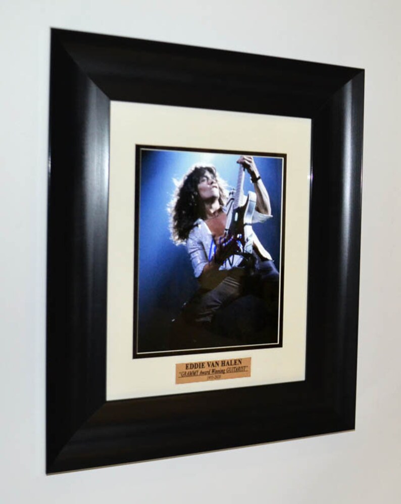 Rare EDDIE VAN HALEN Signed Original Autograph, Frame, Plaque, Coa Uacc ...